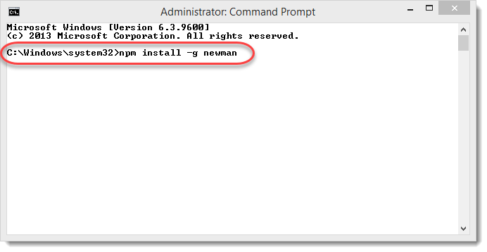 How to Install Newman using NPM for Continuous Integration?